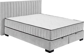 XXXLutz AMERICKÁ POSTEL, 160/200 cm, světle šedá MID.YOU - Postele s úložným prostorem - 002220053910