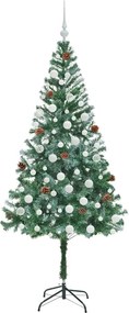Umělý vánoční stromeček s stojanem Zelená 180 cm PVC a Ocel 3396717