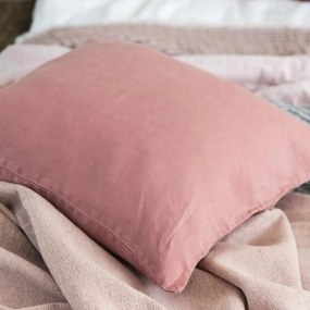IB LAURSEN Bavlněný pléd Cream Faded Rose 130 × 160 cm, růžová barva, textil