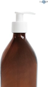 Dávkovač mýdla MONA 500 ml s bílým těsnícím dávkovačem