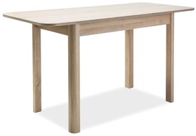 SIGNAL Jídelní stůl rozkládací - DIEGO II, 105/140x65, dub sonoma