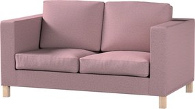 Potah na pohovku IKEA  Karlanda 2-místná, krátký barva růžová látka pletený vzor