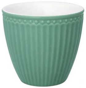 GreenGate Porcelánový hrnek na latté Alice Dusty |Green 300ml