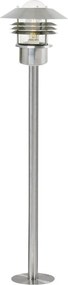 NOR 25118034 Venkovní sloupkové svítidlo Vejers 1x60W E27 nerez ocel čirá - NORDLUX