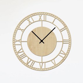 dřevo života Nástěnné dřevěné hodiny BIG BANG Barevný vzor: Javor, Velikost hodin: 35x35
