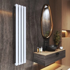 Gamma Vertical, topné těleso 296x1400 mm, 458 W, bílá matná, GMA-VERT-1400296-WH