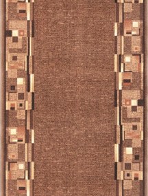 Associated Weavers, Protiskluzový běhoun na míru Bombay 44, šíře 67 cm, hnědá, chodba / předsíň