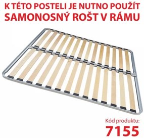Postel 160x200 s úložným prostorem bílá MICHIGAN 471718