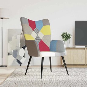 Relaxační křeslo patchwork textil 328185
