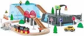 Woody Vláčkodráha v boxu – Důlní souprava 54ks / od 3 let
