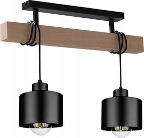 Lustr Lampa Stropní Svítidlo Stropní 025-2PL Dřevo Loft Kuchyně Obývací Pokoj Hala