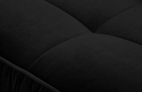 Černá sametová lenoška MICADONI JARDANITE 213 cm, pravá