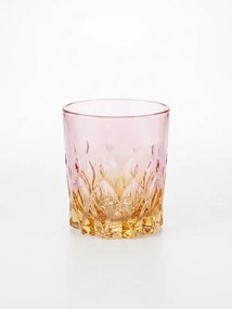 BOHEMIA PRESTIGE CONTE ROSE AMBER SKLENICE NA WHISKY 340 ML SADA 6 KS