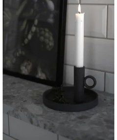 Keramický svícen Linde Black 16 cm Storefactory Scandinavia