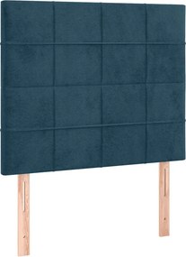 Box spring postel s matrací tmavě modrá 120 x 200 cm samet 3137837