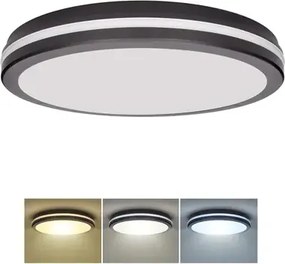 Solight Gari černá / LED osvětlení / 44W / 3960lm / 3CCT / IP65 / 40cm