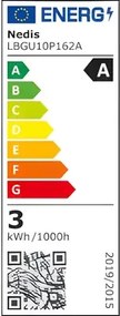 Nedis LED žárovka GU10 / Spot / 2.5 W / 450 lm / 2700 K / Teplá bílá /