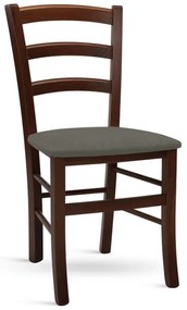 Stima Židle PAYSANE s čalouněným sedákem Odstín: Wengé, Látky: LUX zelená 18