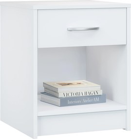 Casaria Noční stolek Hamburg 50×40×35 cm – bílý