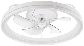 LED Stropní svítidlo s ventilátorem FARGO LED/37W/230V bílá + DO