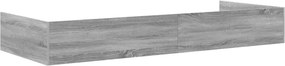 Rám postele s čelo Šedá Sonoma 80 x 200 cm Kompozitní dřevo 3335242