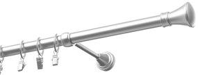 Garnýže kovová 19mm jednotyčová stříbrná Monako délka: 1,6m