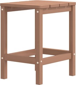 Zahradní křesla Adirondack se stolkem HDPE hnědá 3095706