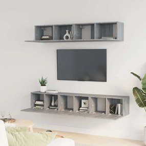 5dílný set TV skříněk šedý sonoma kompozitní dřevo 3114428