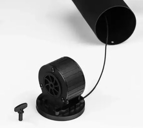 Minimalisticky lustr na lanku Stilvi Černá