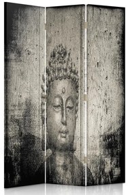 Ozdobný paraván Buddha Zen Spa - 110x170 cm, třídílný, obustranný paraván 360°