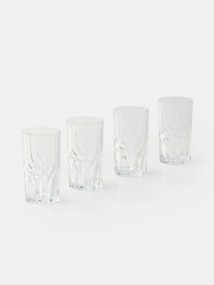 Sinsay - Sada sklenic s reliéfním vzorem 4 pack - clear