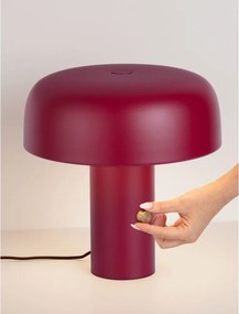 Vínová kovová LED stmívatelná stolní lampa (výška 31 cm) Noelia – Nova Luce