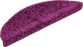Schodové rohože 20 ks 56 x 17 x 3 cm fialové půlkulaté 3365842