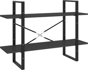 Knihovna s 5 policemi šedá 100 x 30 x 175 cm borové dřevo 3082000