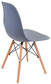 Bestent Jídelní židle 4ks tmavě šedé skandinávský styl Classic