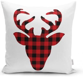 Sada 4 vánočních povlaků na polštář a běhounu na stůl Minimalist Cushion Covers Christmas Tartan
