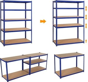 Zátěžový regál Yaheetech – modrá (264288417025)