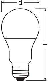 LED žárovka E27 LEDVANCE PARATHOM CL A FR 8,5W (60W) teplá bílá (2700K)