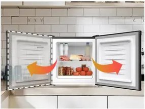 CHiQ CSD31D4E minibar stříbrná / 31 L / 41 dB / 2 přihrádky / -24 °C a