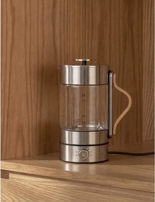 Skleněná rychlovarná konvice ve stříbrné barvě 1,2 l Emma – Stelton