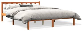 Rám postele voskově hnědý 160 x 200 cm masivní borovice
