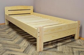 dřevěná jednolůžková postel z masivního dřeva Redon chalup