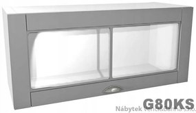 kuchyňská skříňka horní prosklená z laminátové DTD Linea G80KS gala