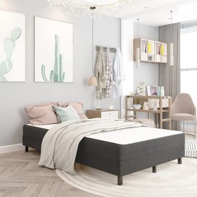Postel boxspring tmavě šedá textil 120 x 200 cm 3054707