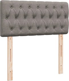 Box spring postel s matrací taupe 90x190 cm textil 3285754