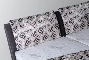 Pohoda Čalouněná postel RIO s úložným prostorem a volně loženou matrací | Látka: Walker 10,Šířka matrace: 180 cm