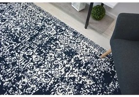 koberec SENSE Micro 81260 VINTAGE bílý/modrý velikost 120x170 cm | krásné koberce cz