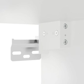 Skříň highboard bílá 69,5 x 34 x 180 cm kompozitní dřevo 3199665