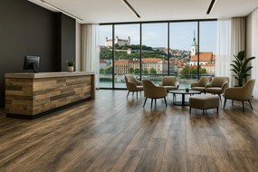 Beauflor, PVC podlaha - lino Texalino Supreme 997 D Valley Oak - dub, na míru, šíře 2m,3m,4m,5m, hnědá, filc, chodba / předsíň