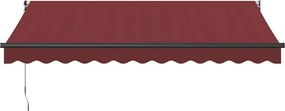 Automatická zatahovací markýza burgundská 350 x 250 cm 3215309